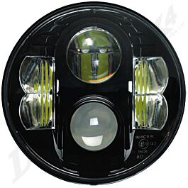 Devon 4x4 7" Guardian LED Headlight RHD - Black Chrome